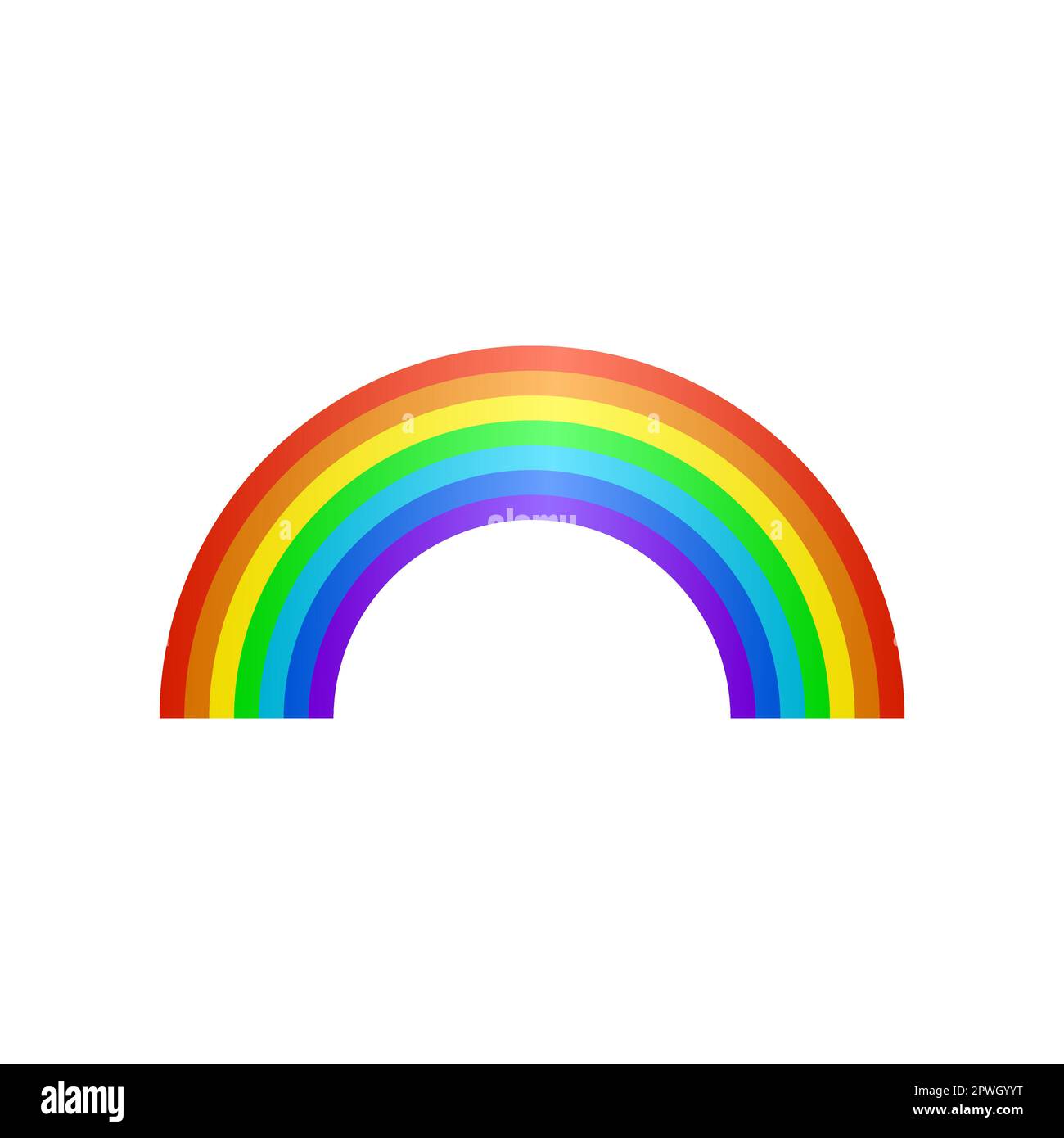 Cute simple rainbow arc sticker Stock Vector Image & Art - Alamy
