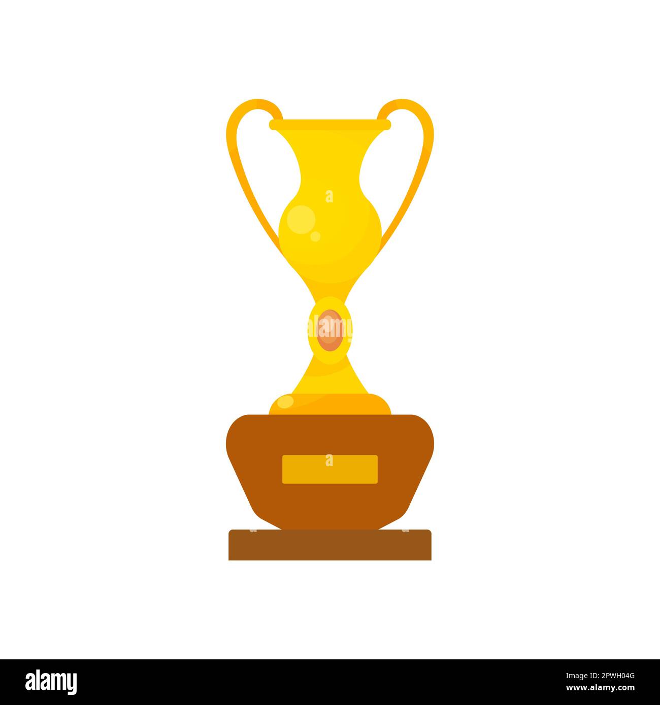 Gold tall cup with gem for winners vector illustration Stock Vector ...