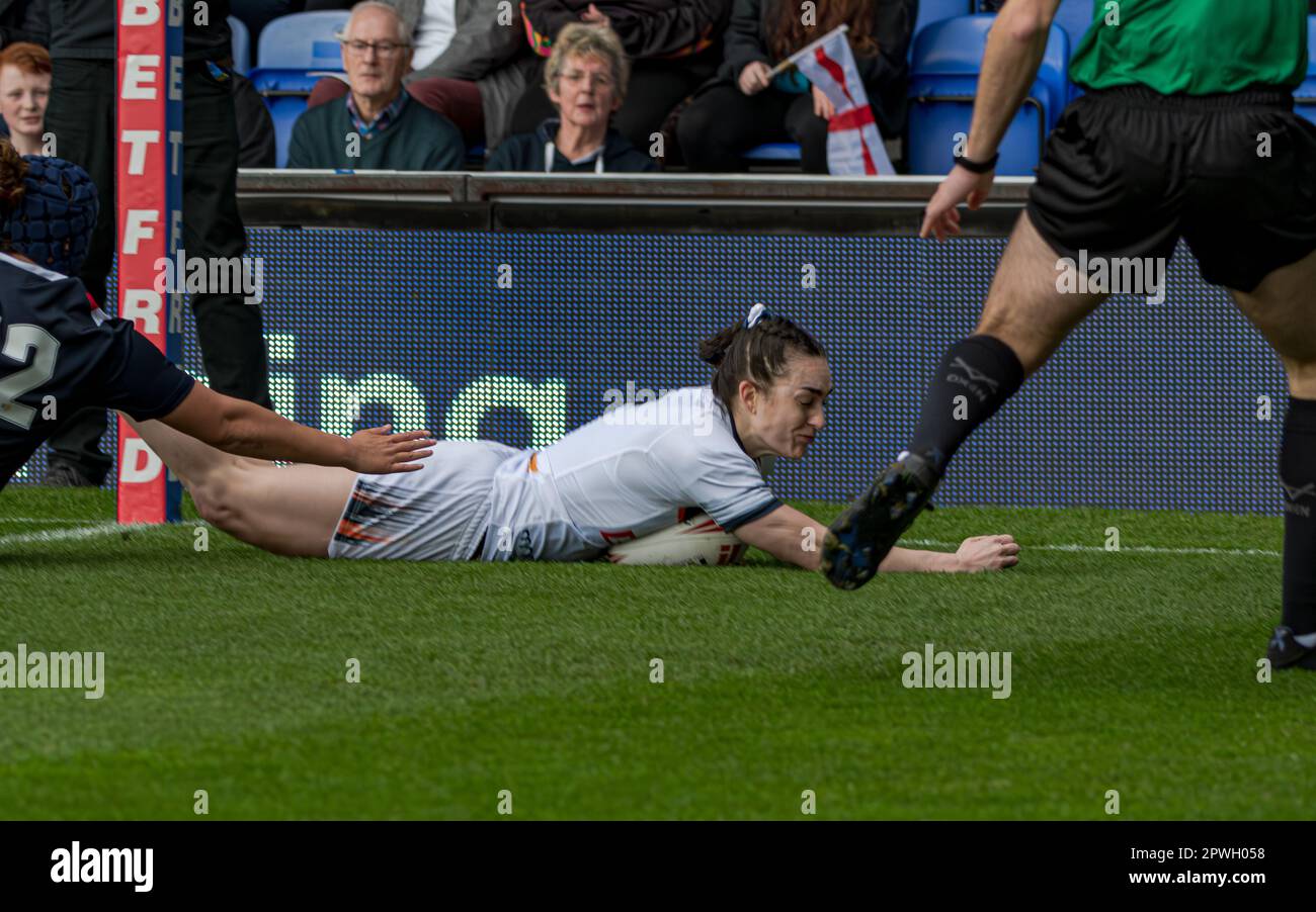 Halliwell Jones Stadium, Warrington, England. 29th April 2023. England ...