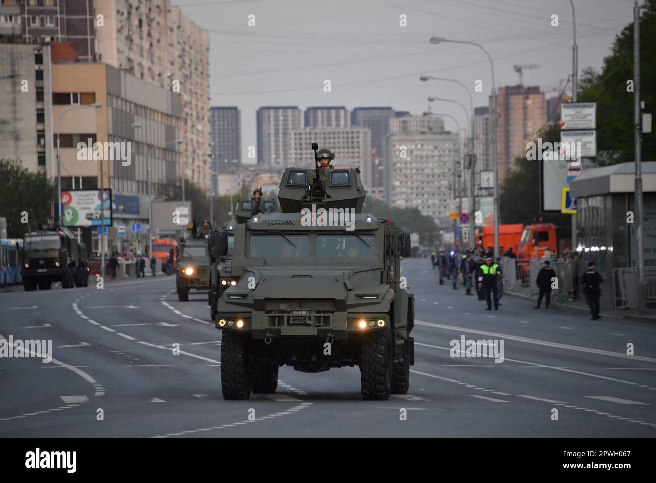 'Moscow. New multi-purpose armored car AMN-590951 'VPK-Ural' during the ...