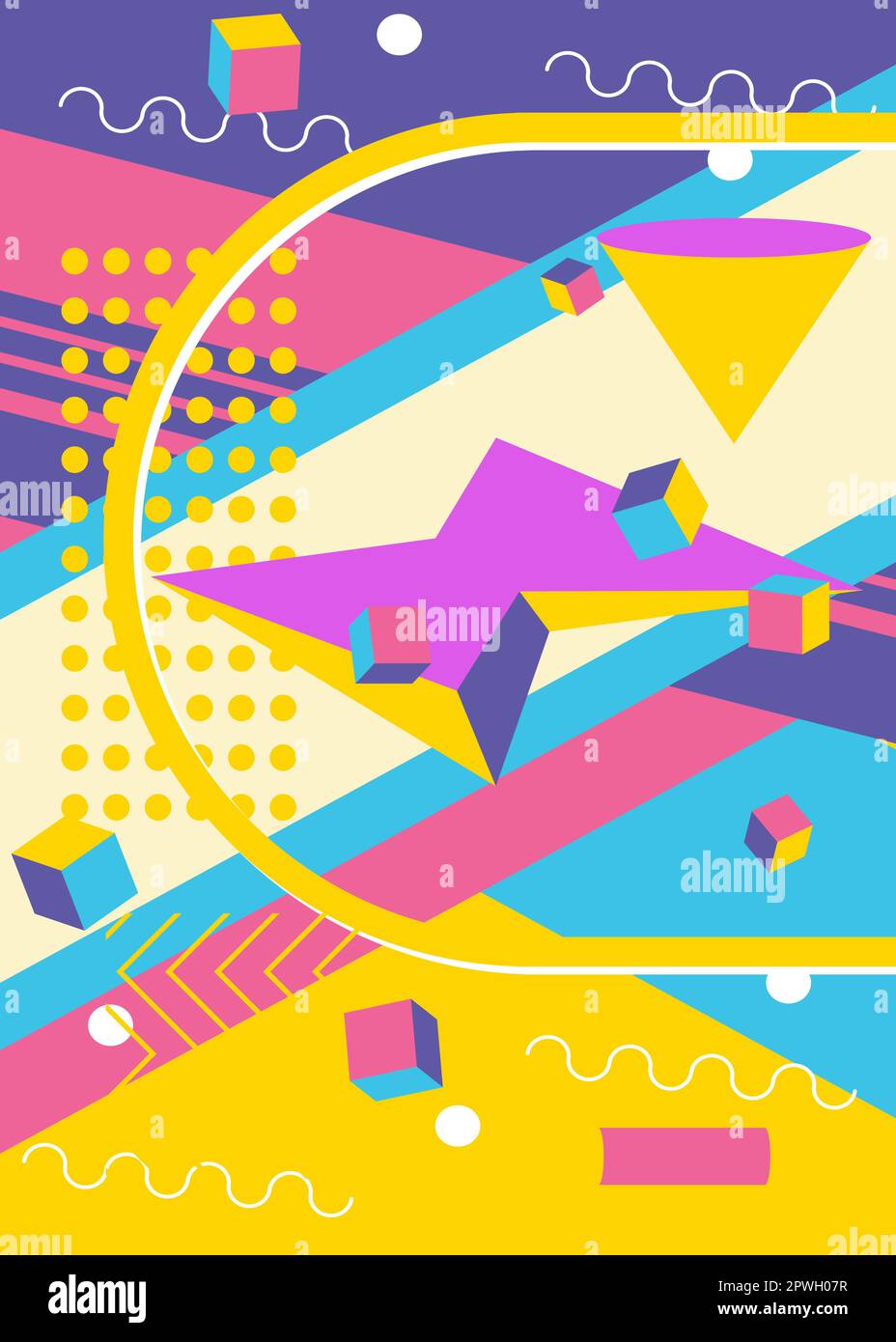 Geometrical graphic shapes template. Vintage abstract geometric ...