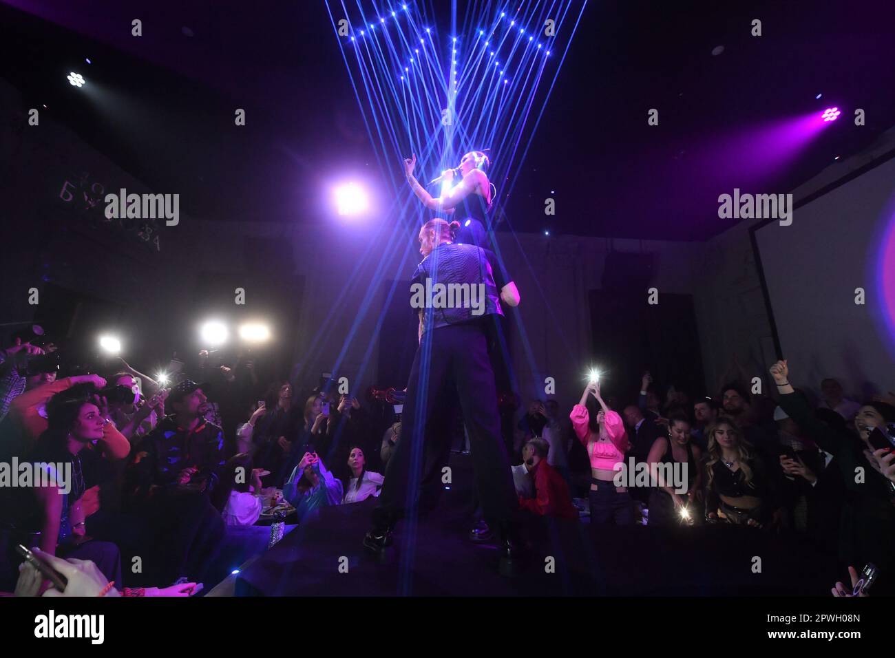 Moscow. Singer Olga Buzova at the presentation of the video for the ...