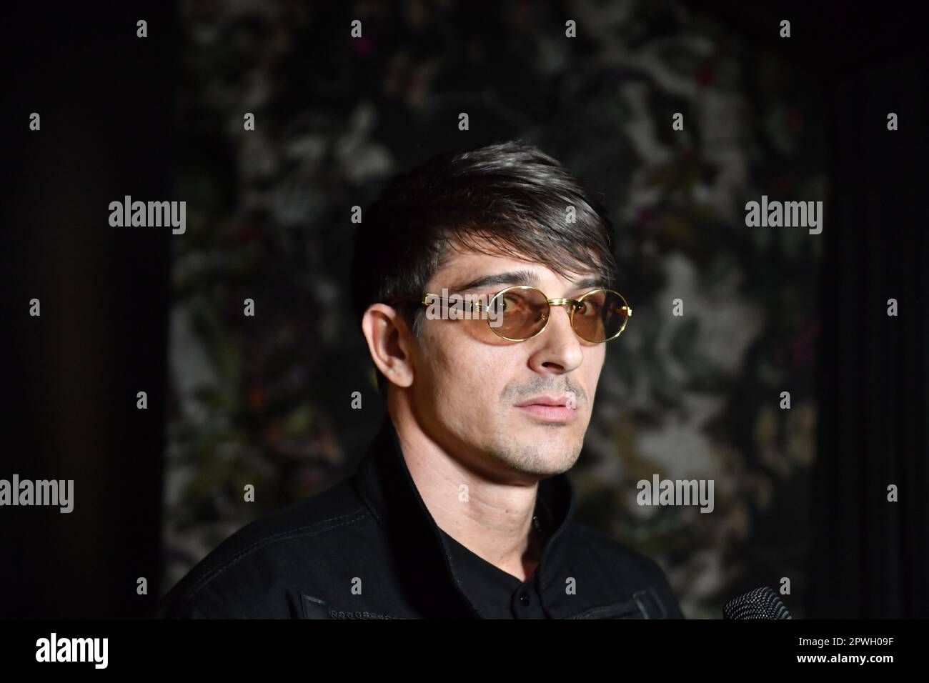 Moscow. Actor Stanislav Bondarenko at the presentation of O. Buzova's ...