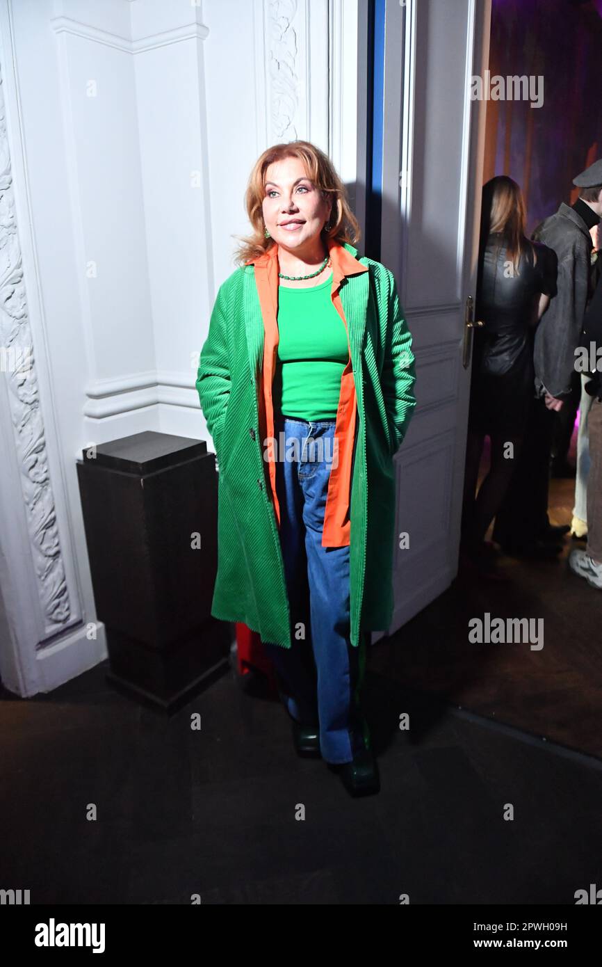 Moscow. Actress Marina Fedunkiv at the presentation of O. Buzova's ...