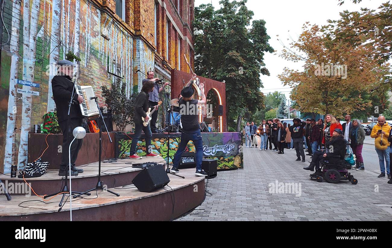 Toronto, Ontario / Canada - Sept. 24, 2022: Toronto street musicians ...