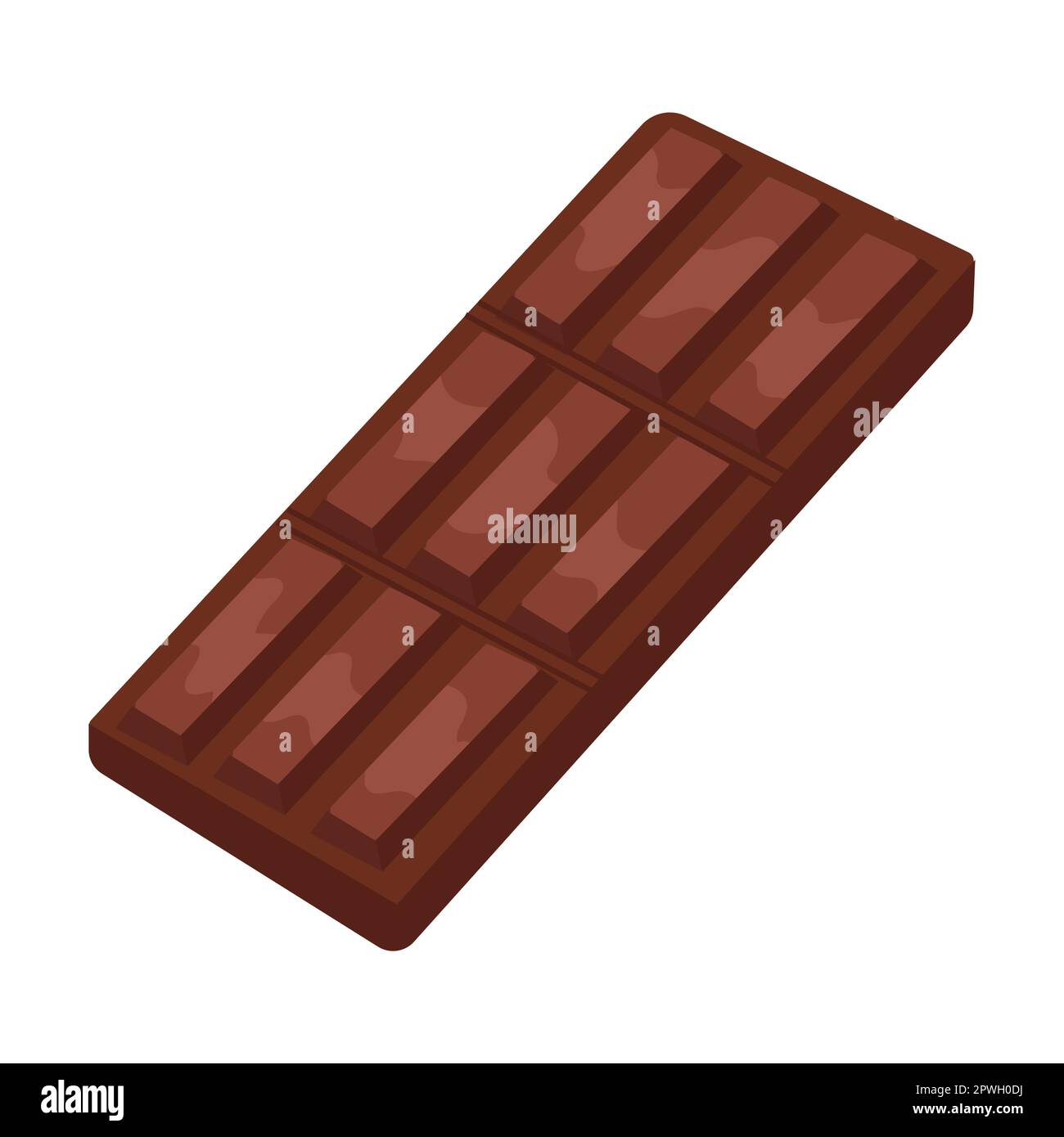 Chocolate, sweet food. Vector illustration of choco delicious product ...