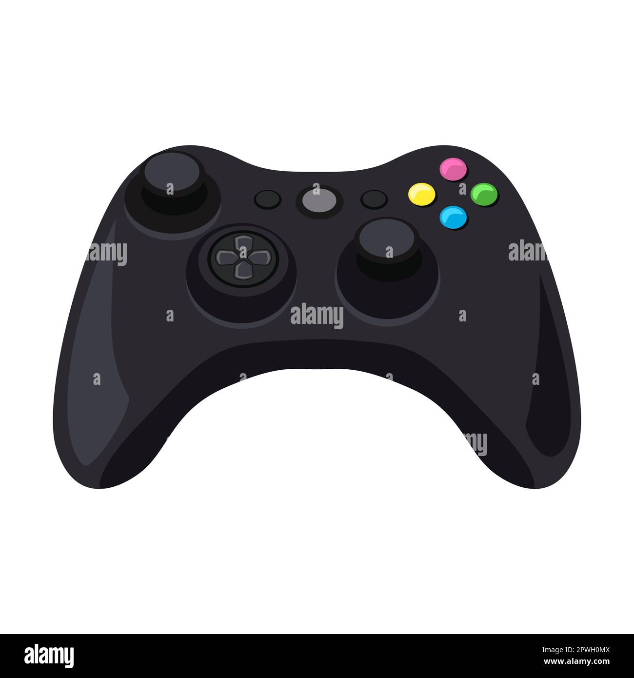 Joystick for video game vector illustration. Design for game pad ...