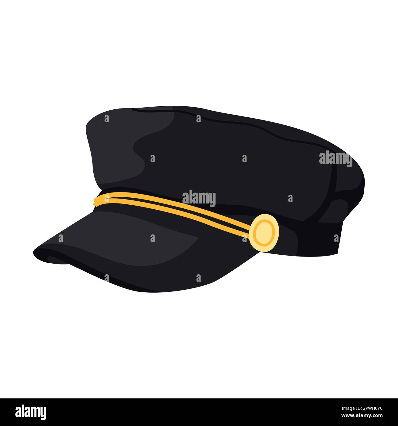 Hat, cap for men, cartoon vector illustration. Retro and modern male ...