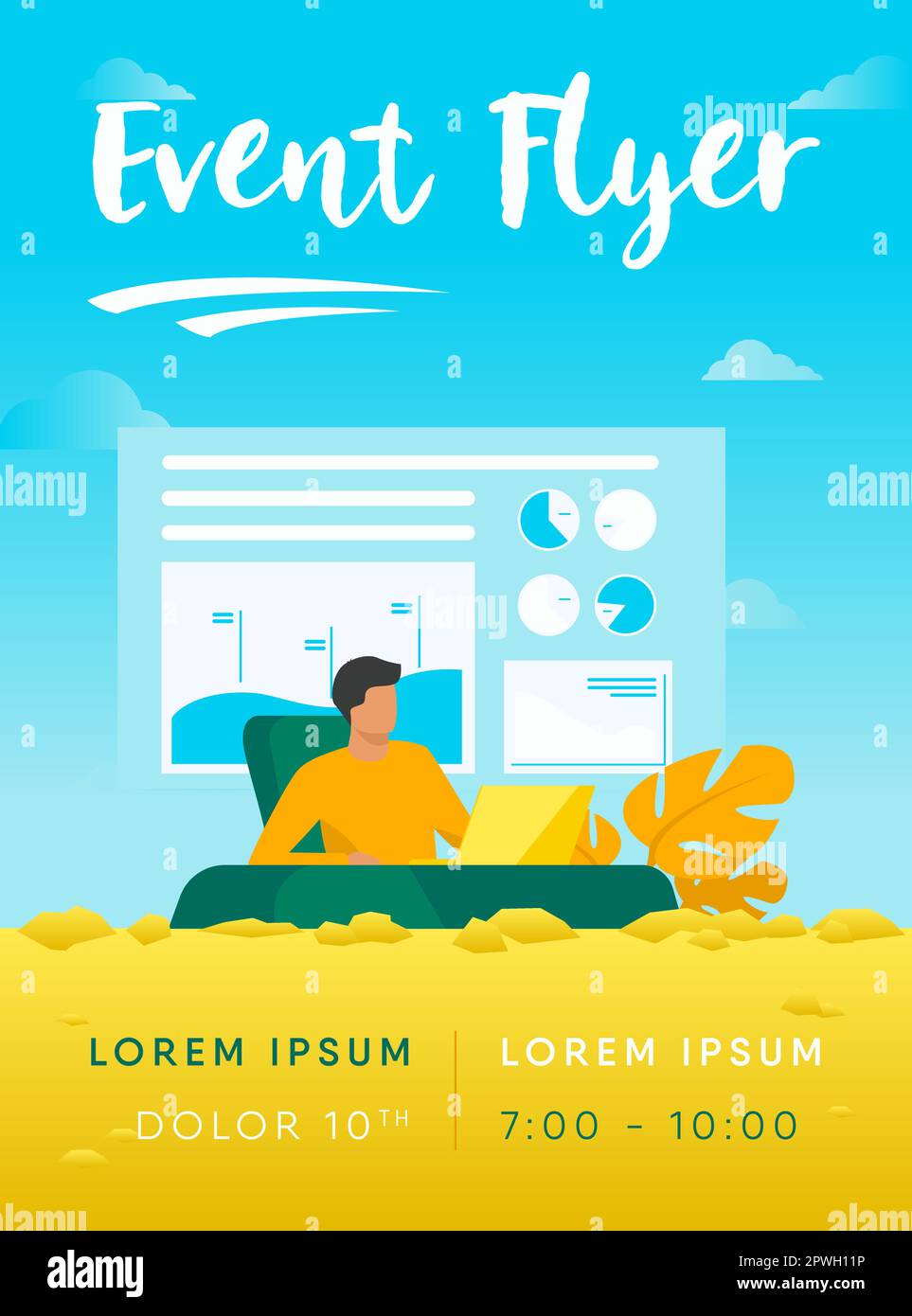 Stock market broker working Stock Vector Images - Alamy