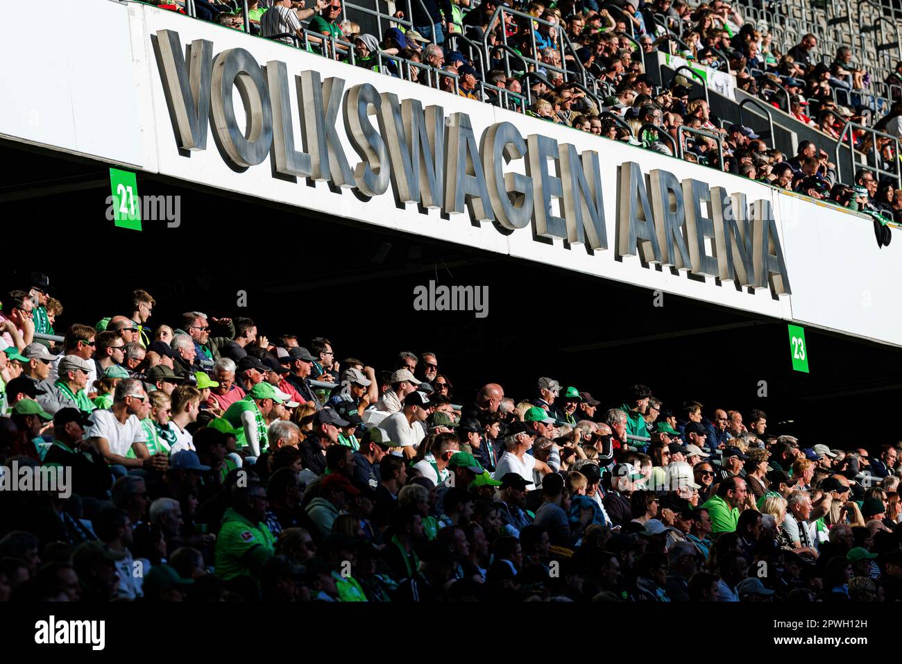 Wolfsburg, Deutschland. 30th Apr, 2023. firo : 04/30/2023, football, soccer, 1st league, 1st ...