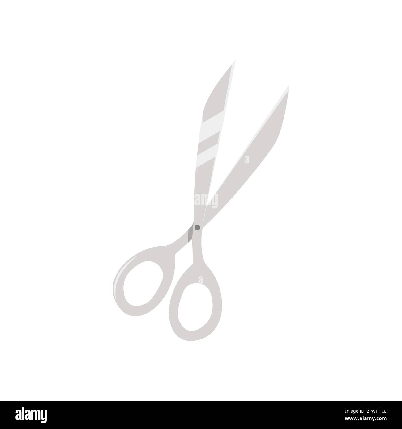 Steel scissors for dressmaking pincushion cartoon illustration Stock ...