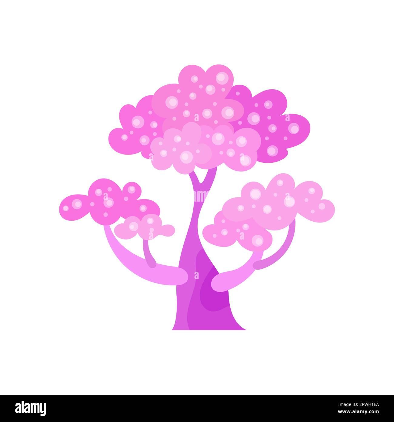 Сotton candy tree cartoon illustration Stock Vector Image & Art - Alamy