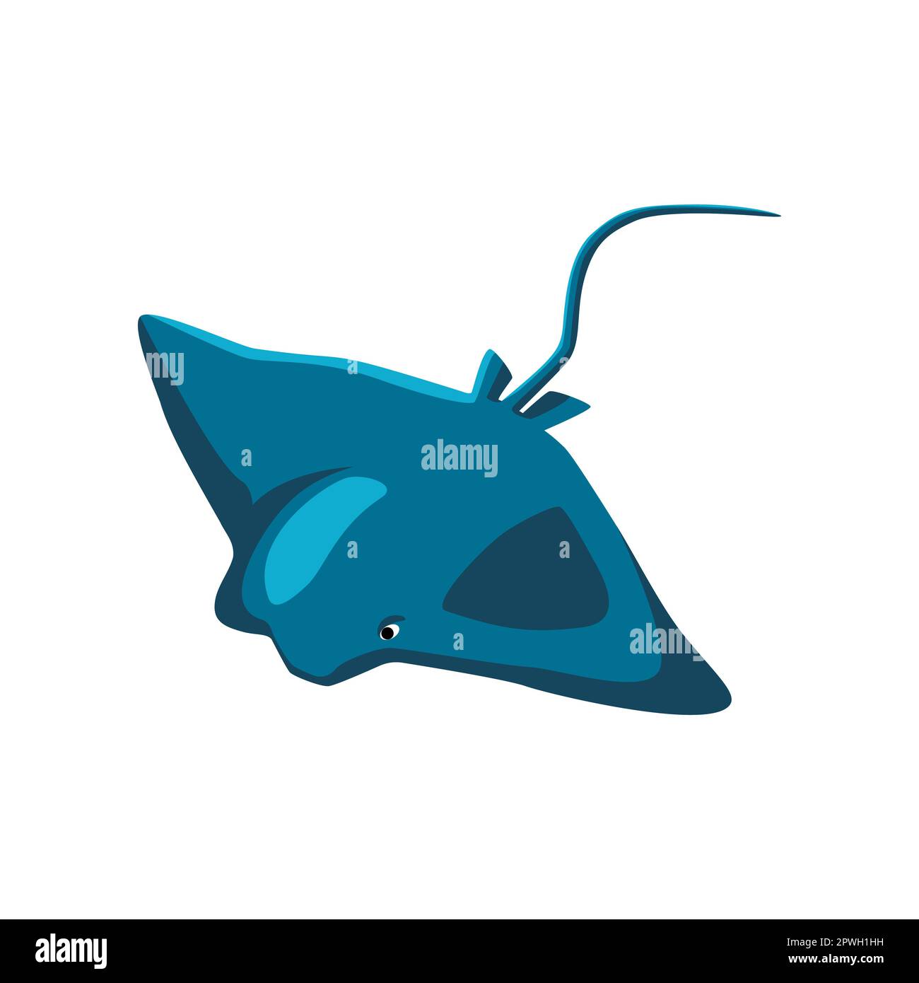 Underwater view of manta Stock Vector Images - Alamy