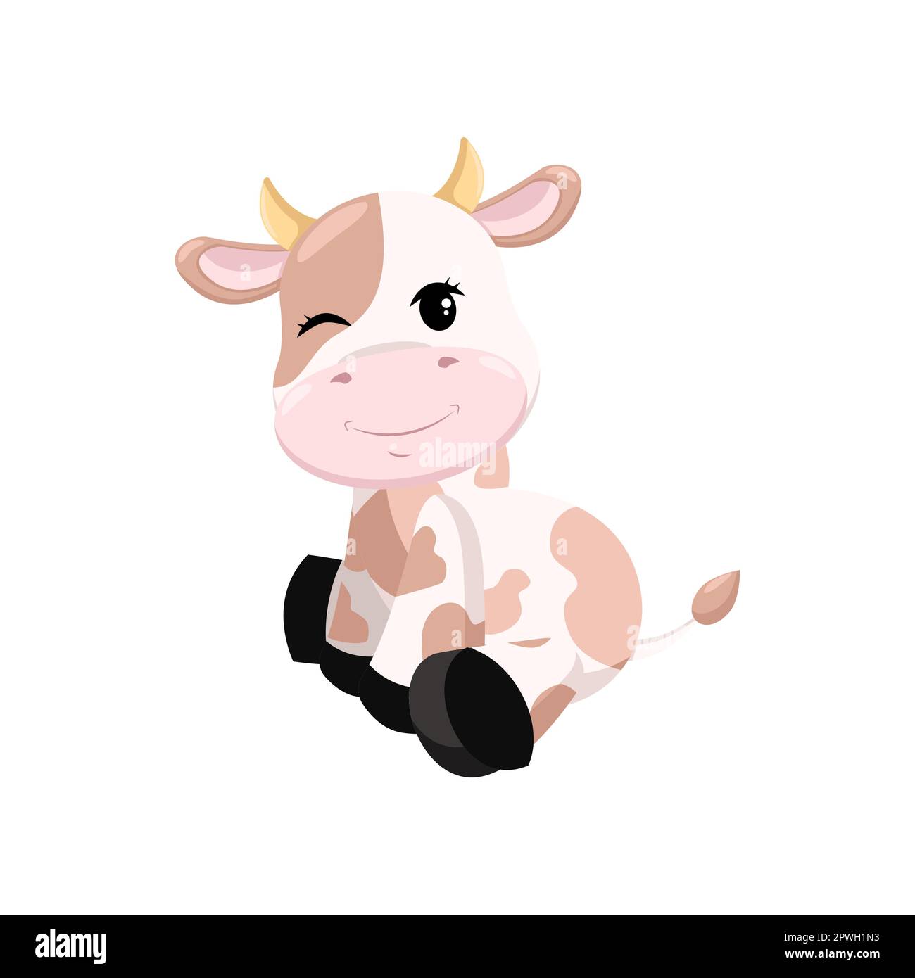 Cow winking Cut Out Stock Images & Pictures - Alamy