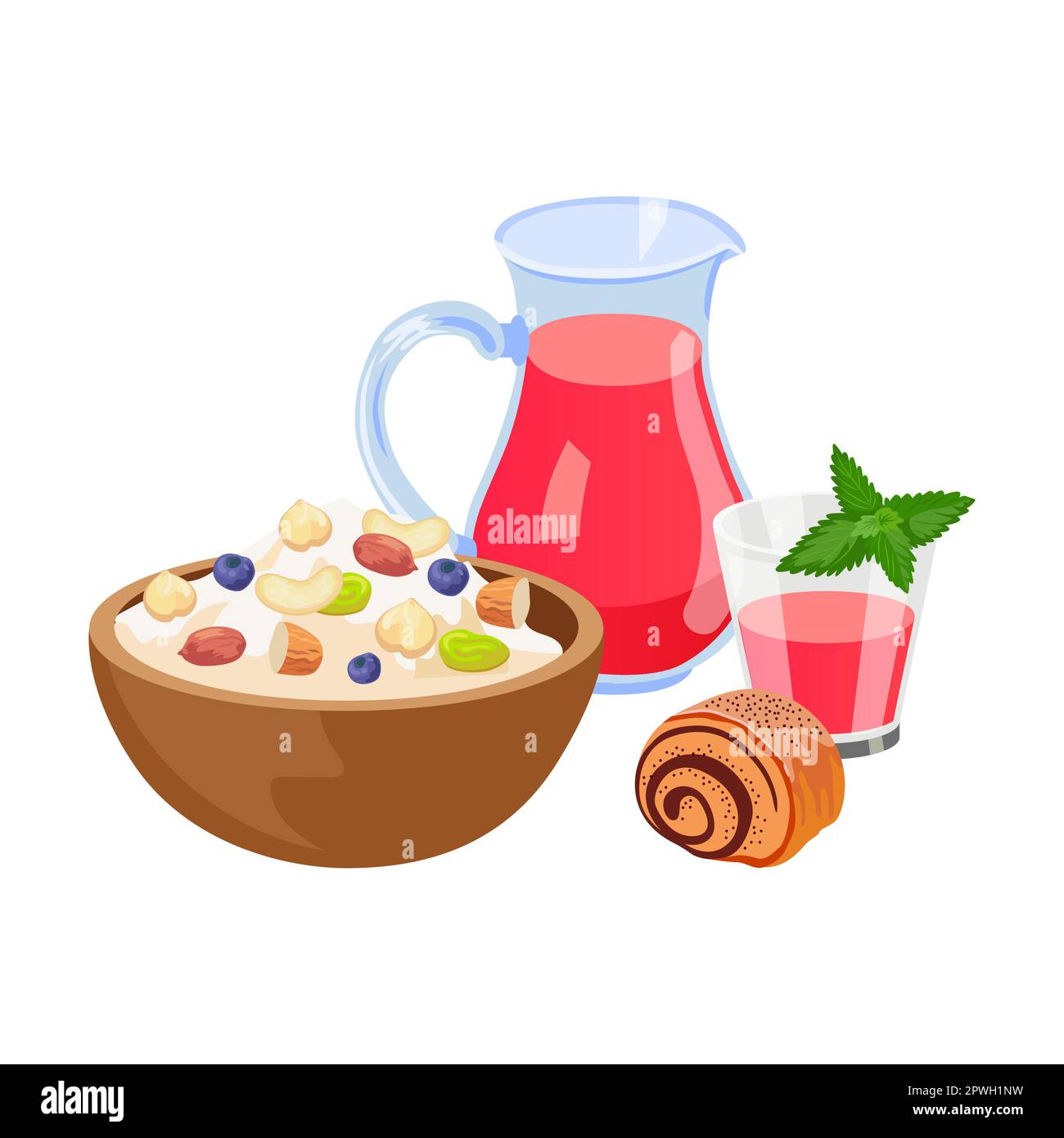 Breakfast Plate Cartoon