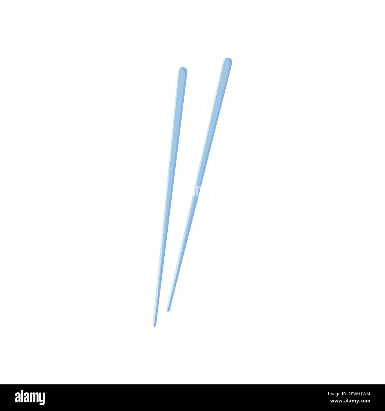 Blue steel needles for knitting clothes cartoon illustration Stock ...