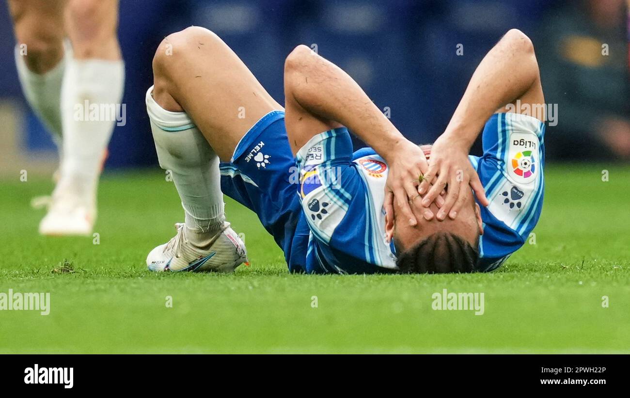 Martin Braithwaite of RCD Espanyol during the La Liga match between RCD ...