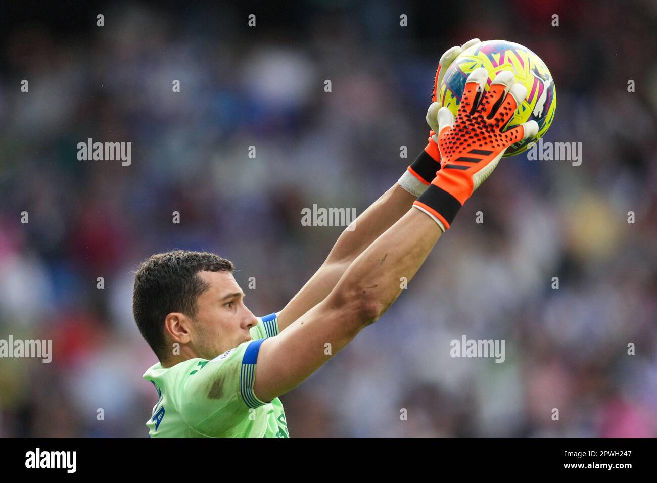 David Soria of Getafe CF during the La Liga match between RCD Espanyol ...