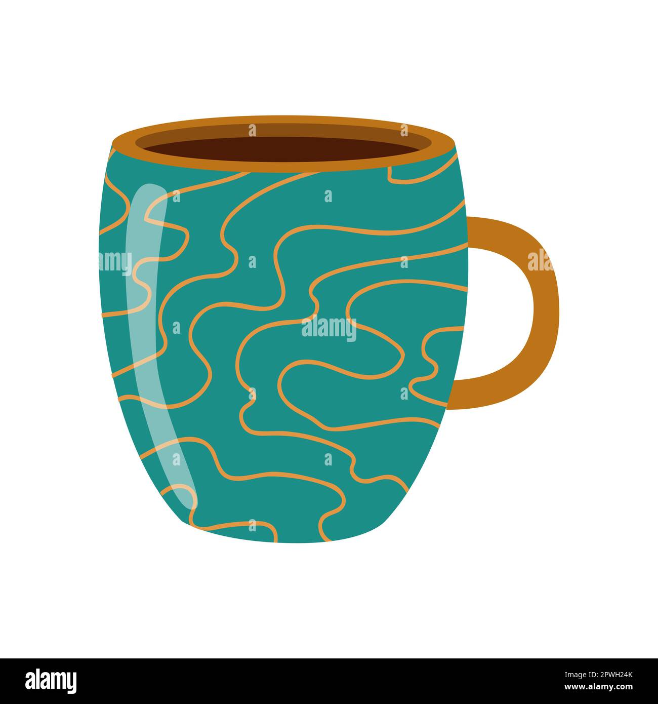 Orange matcha Stock Vector Images - Alamy