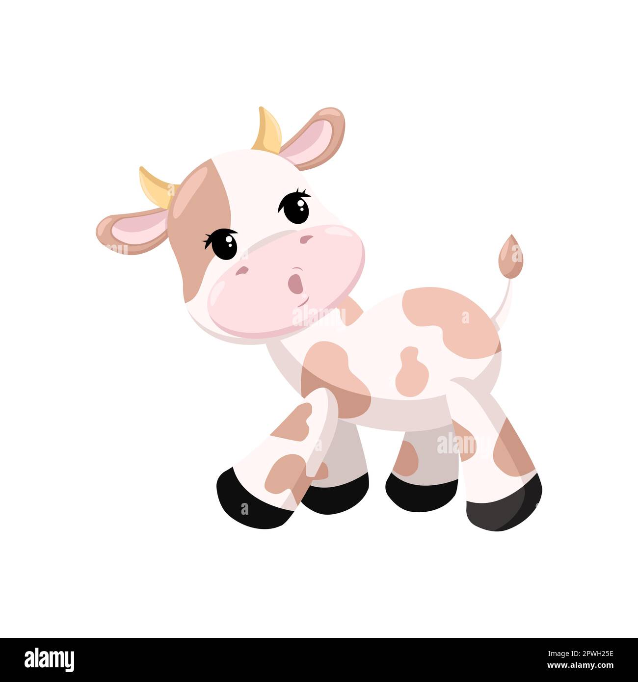 Baby Girl Cow Cartoon