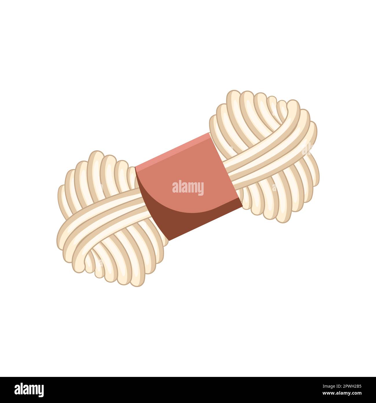 White yarn vector illustration Stock Vector Image & Art - Alamy