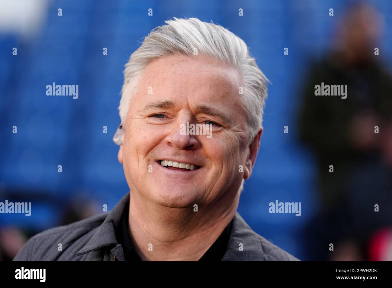 Des Kelly, BT sport presenter during the Premier League match at ...