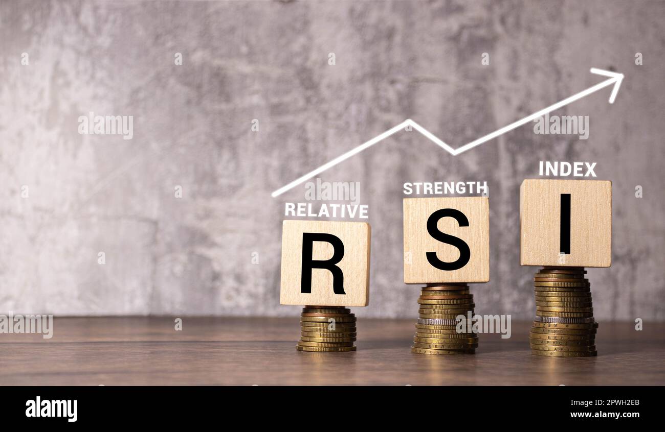 On a bright blue background, light wooden blocks and cubes with the ...