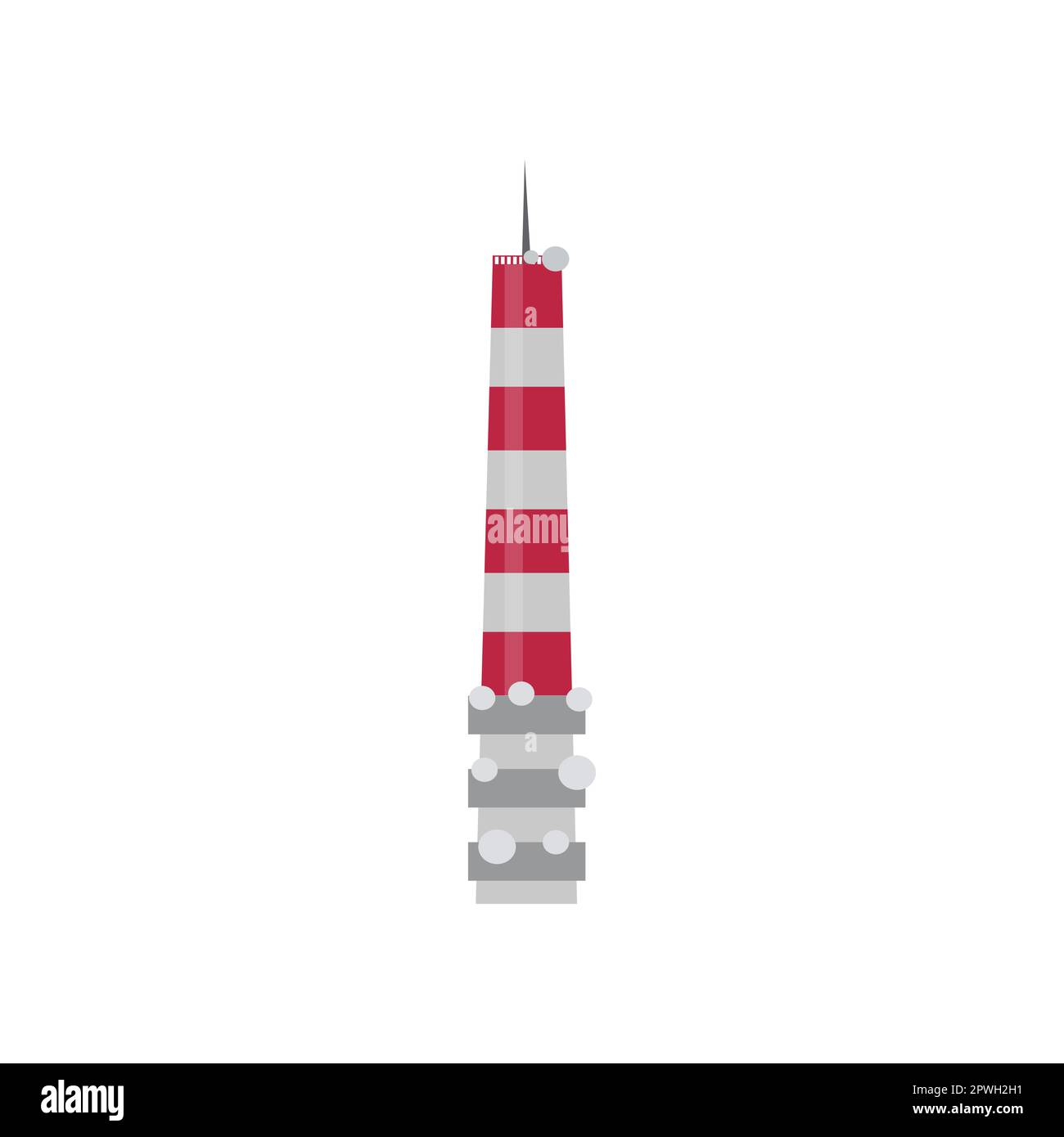 Communication tower with spire Stock Vector Image & Art - Alamy