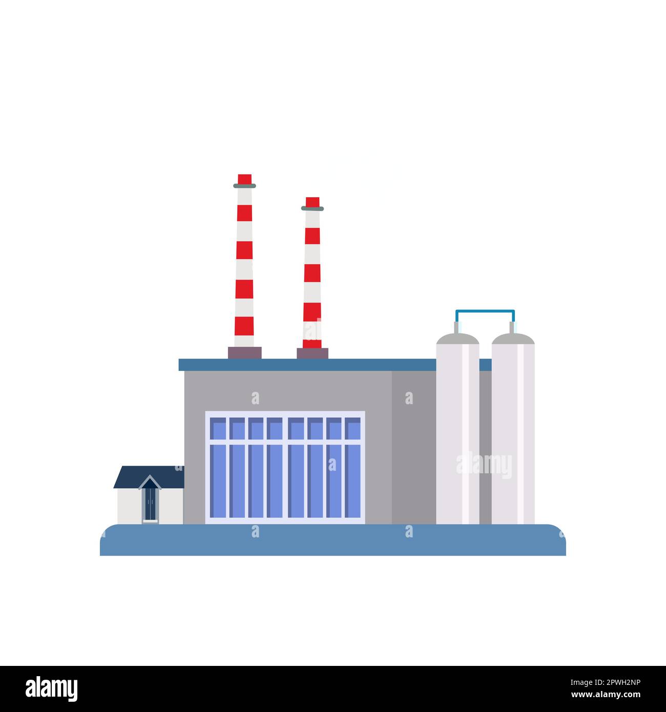 Electricity factory vector illustration Stock Vector Image & Art - Alamy