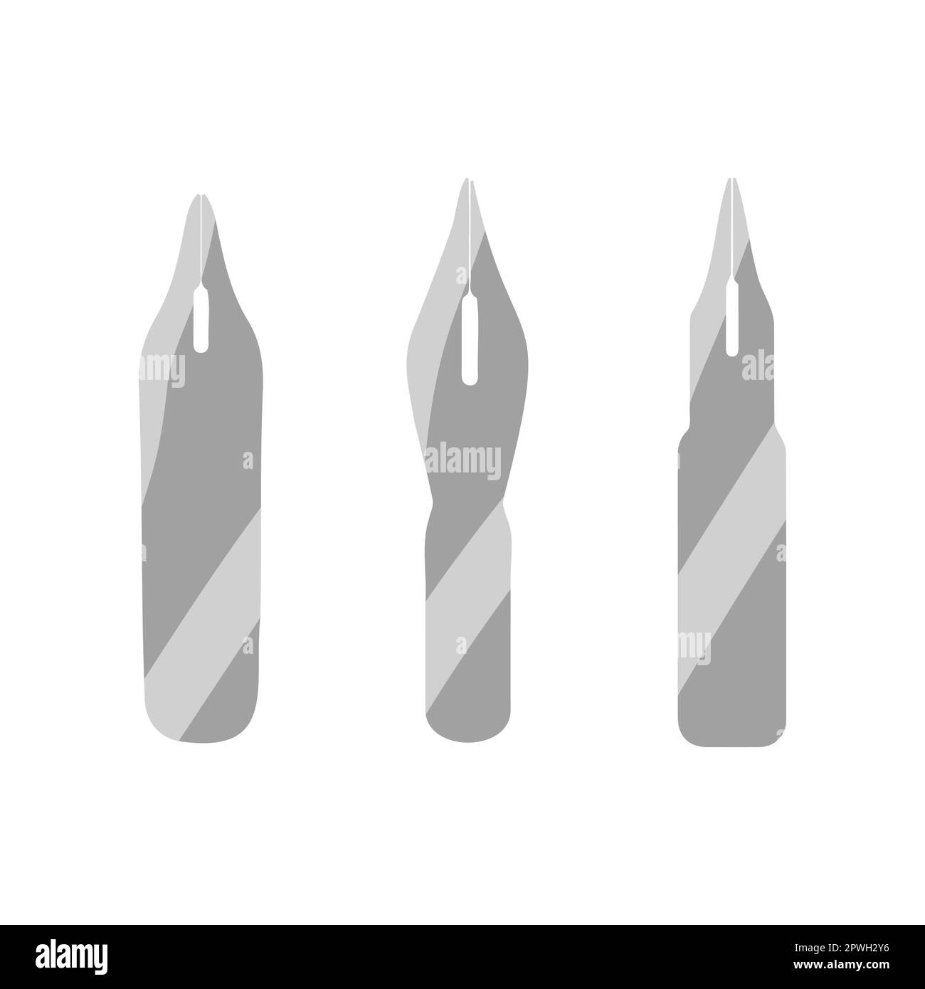 Collection of metal nibs on white background Stock Vector Image & Art ... Collection of metal nibs on white background Stock Vector Image & Art ...