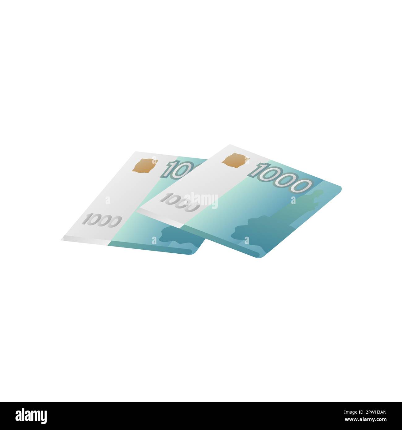 Stack 1000 rubles russian banknotes Stock Vector Images - Alamy