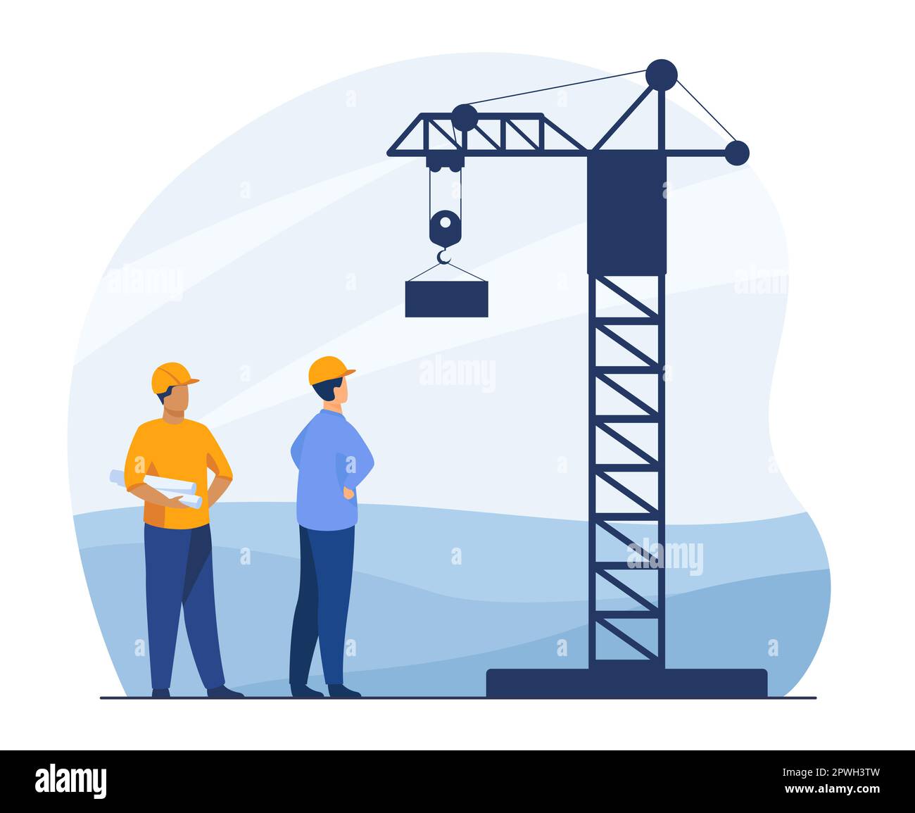 Builders crane Cut Out Stock Images & Pictures - Alamy