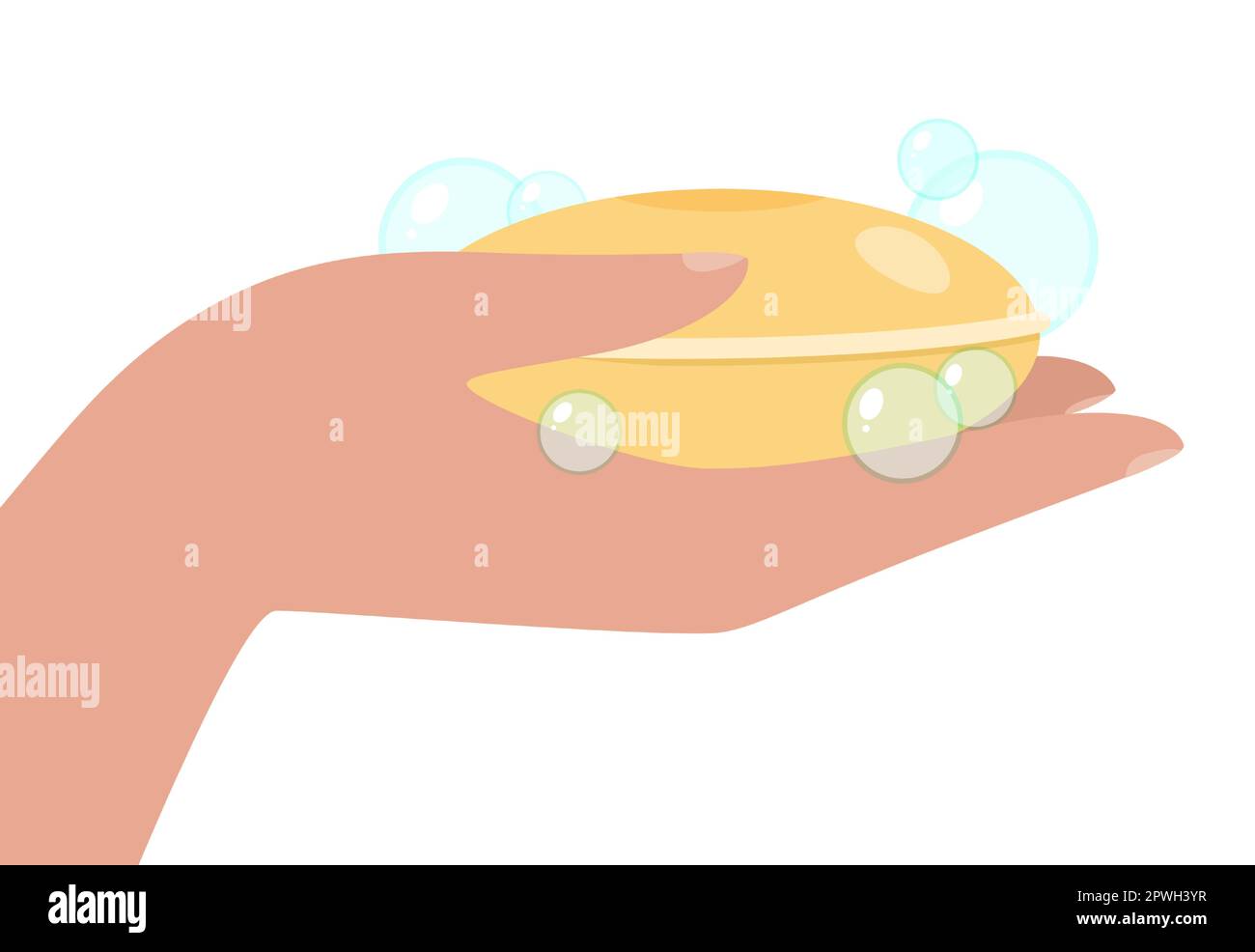 Bar of soap and female Stock Vector Images - Alamy