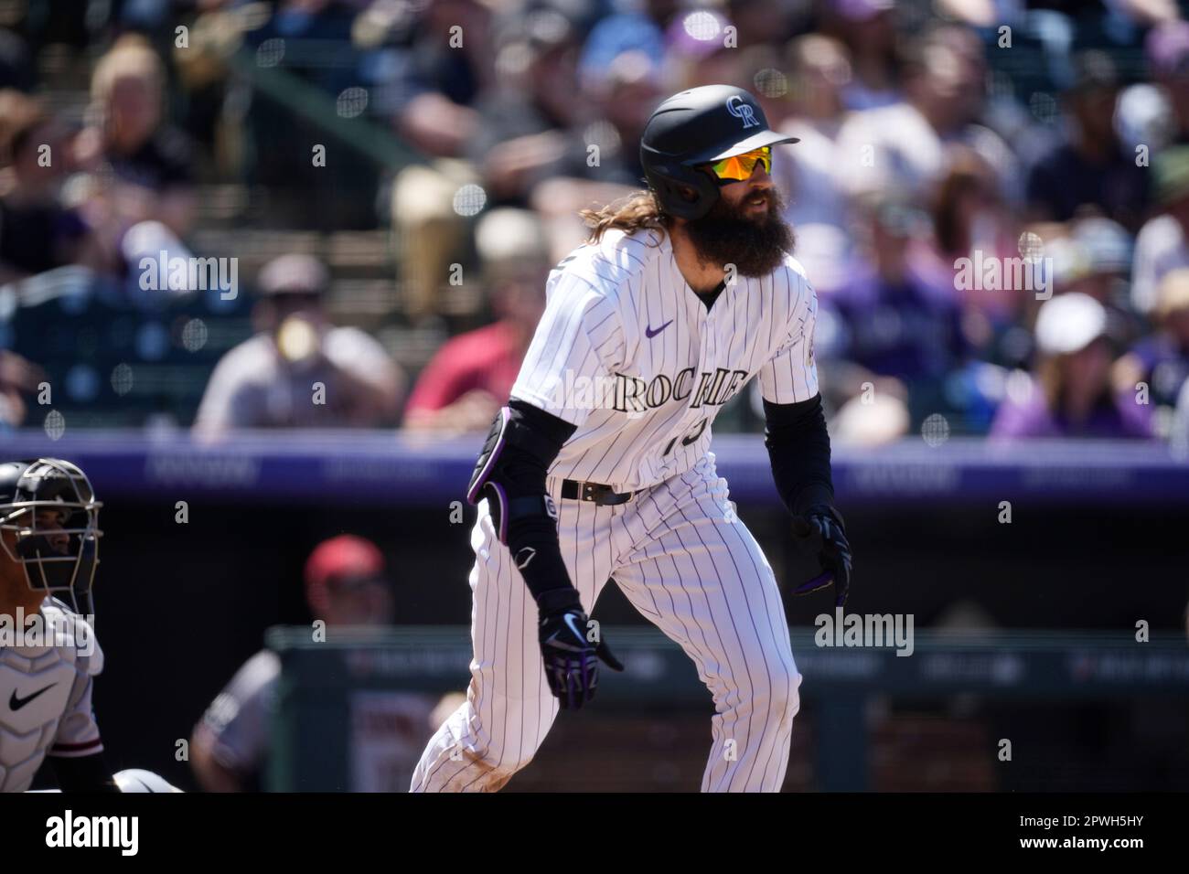 Colorado Rockies designated hitter Charlie Blackmon (19) in the fourth ...