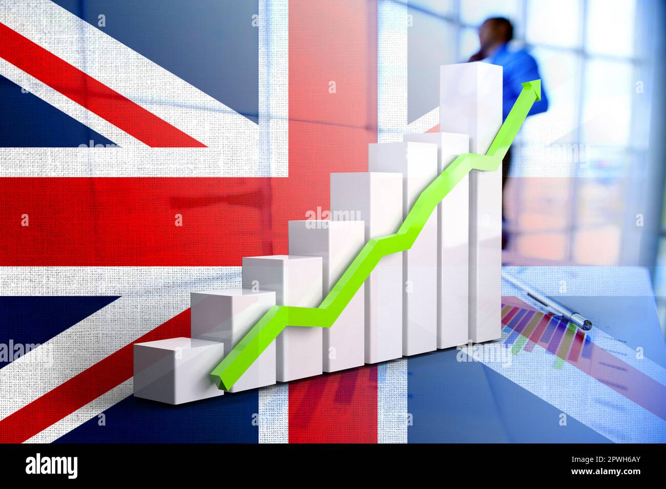 Recession uk graph hi-res stock photography and images - Alamy