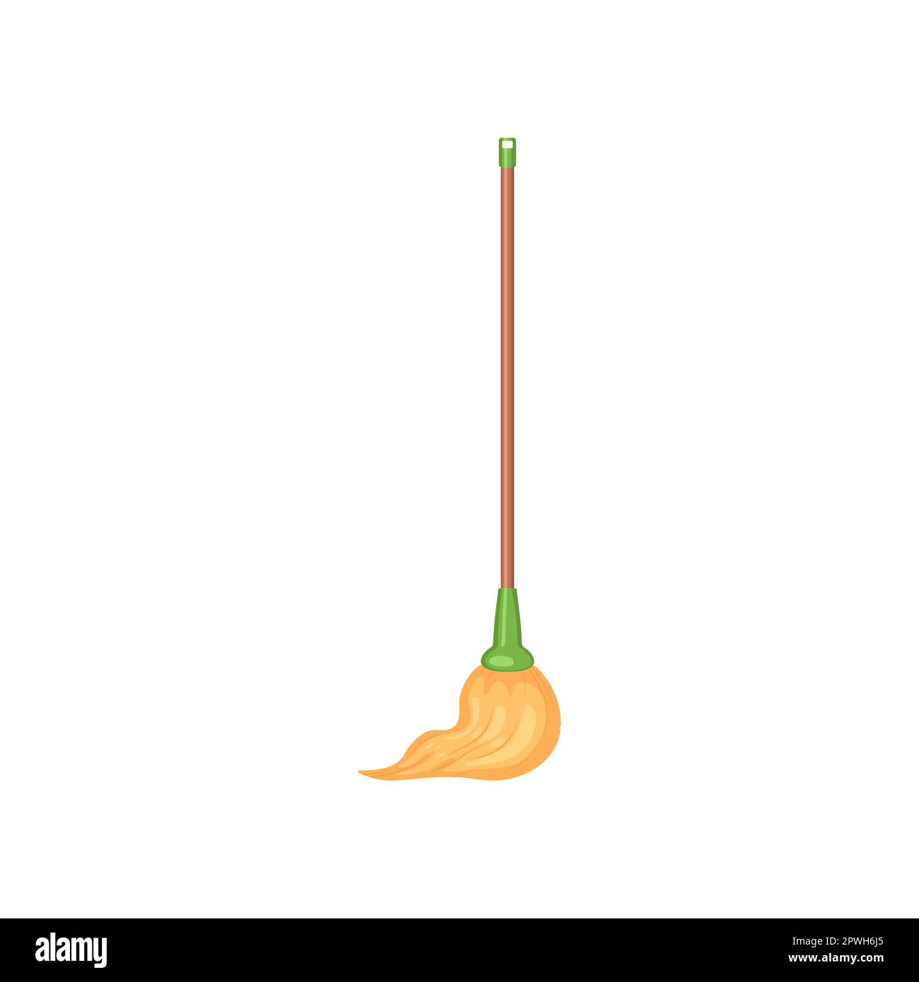 Cartoon mop isolated on white Stock Vector Image & Art - Alamy