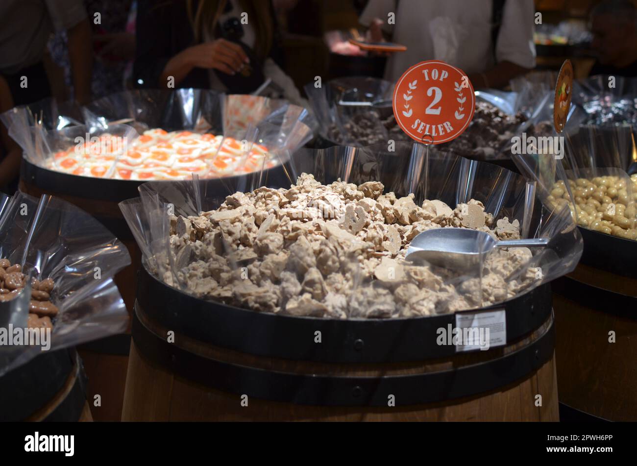 AMSTERDAM, NETHERLANDS - JULY 16, 2022: Assortment of sweets in Captain ...