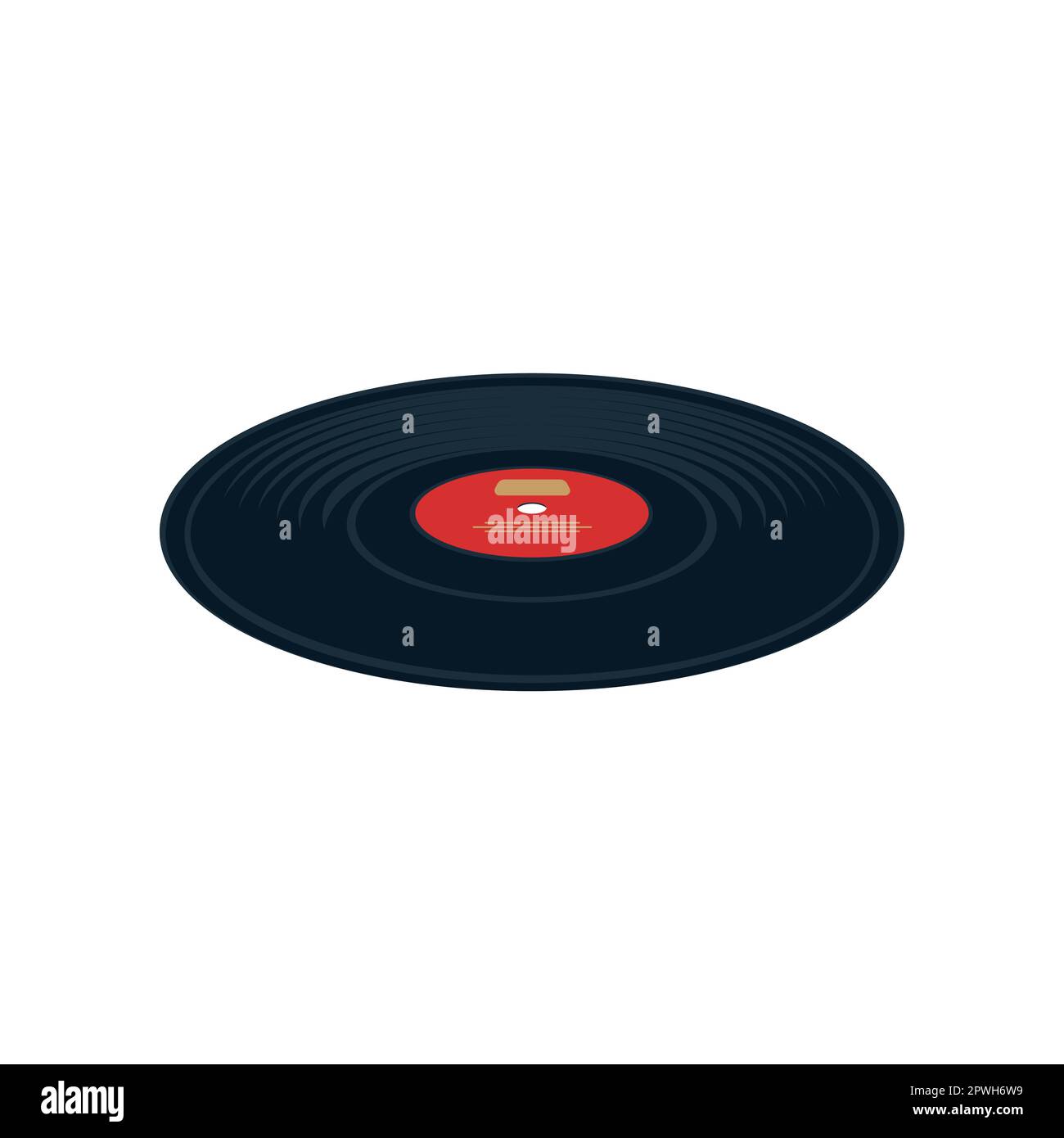 Retro vinyl record for turntable cartoon illustration Stock Vector ...