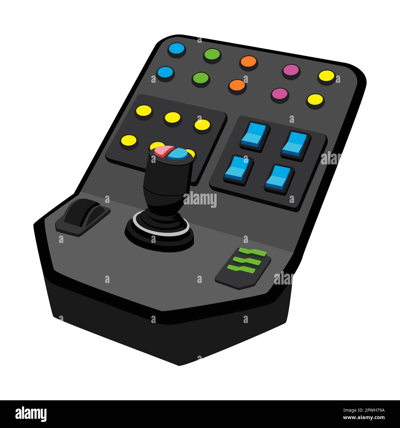 Console for video game vector illustration. Design for game pad ...