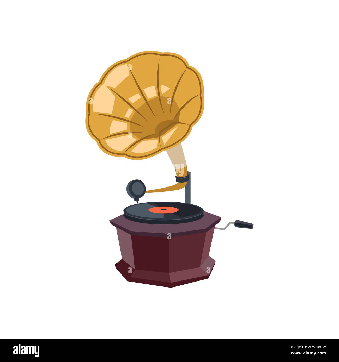 Vintage music player cartoon illustration Stock Vector Image & Art - Alamy