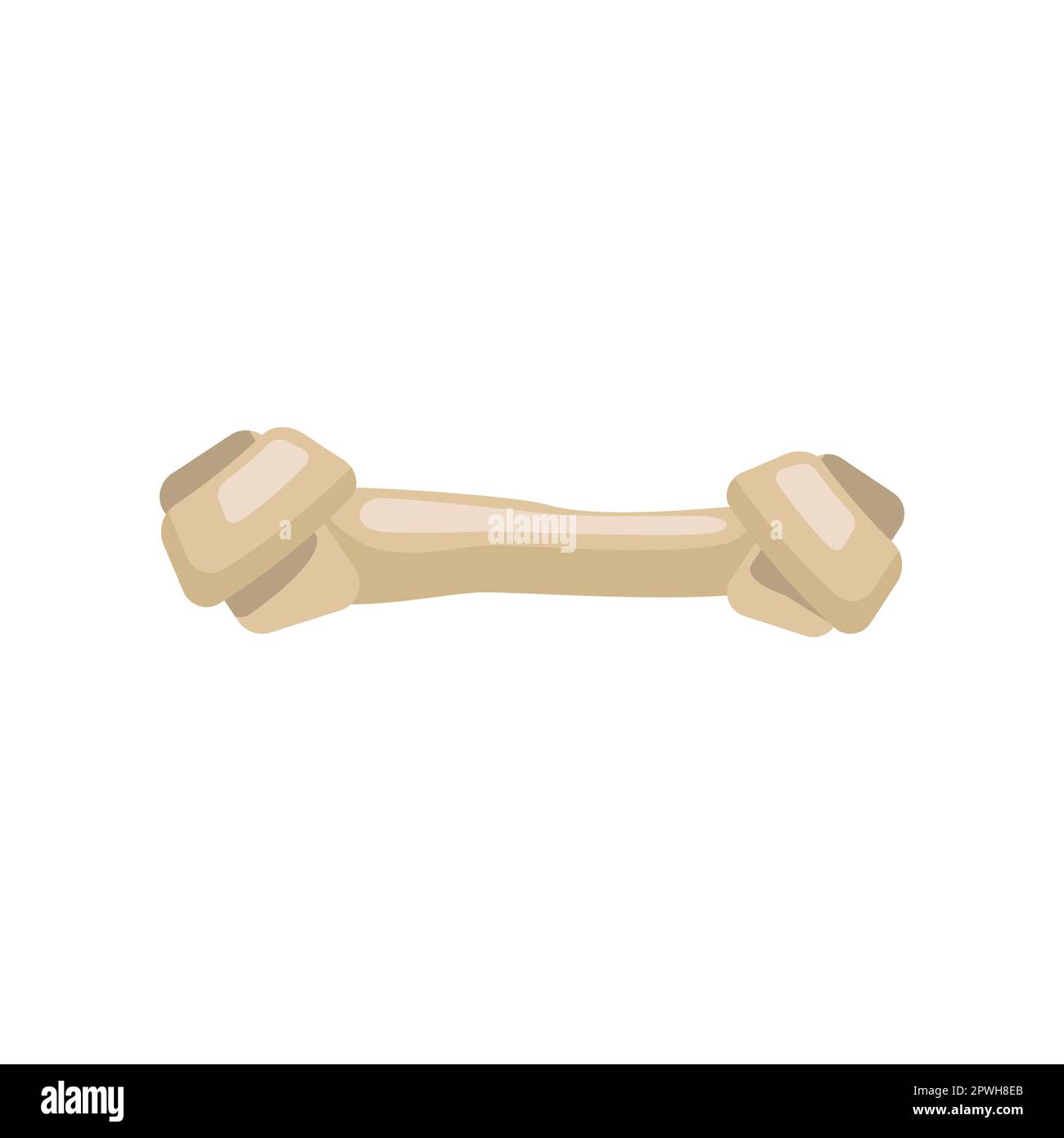 White toy bone for dogs vector illustration Stock Vector Image & Art ...