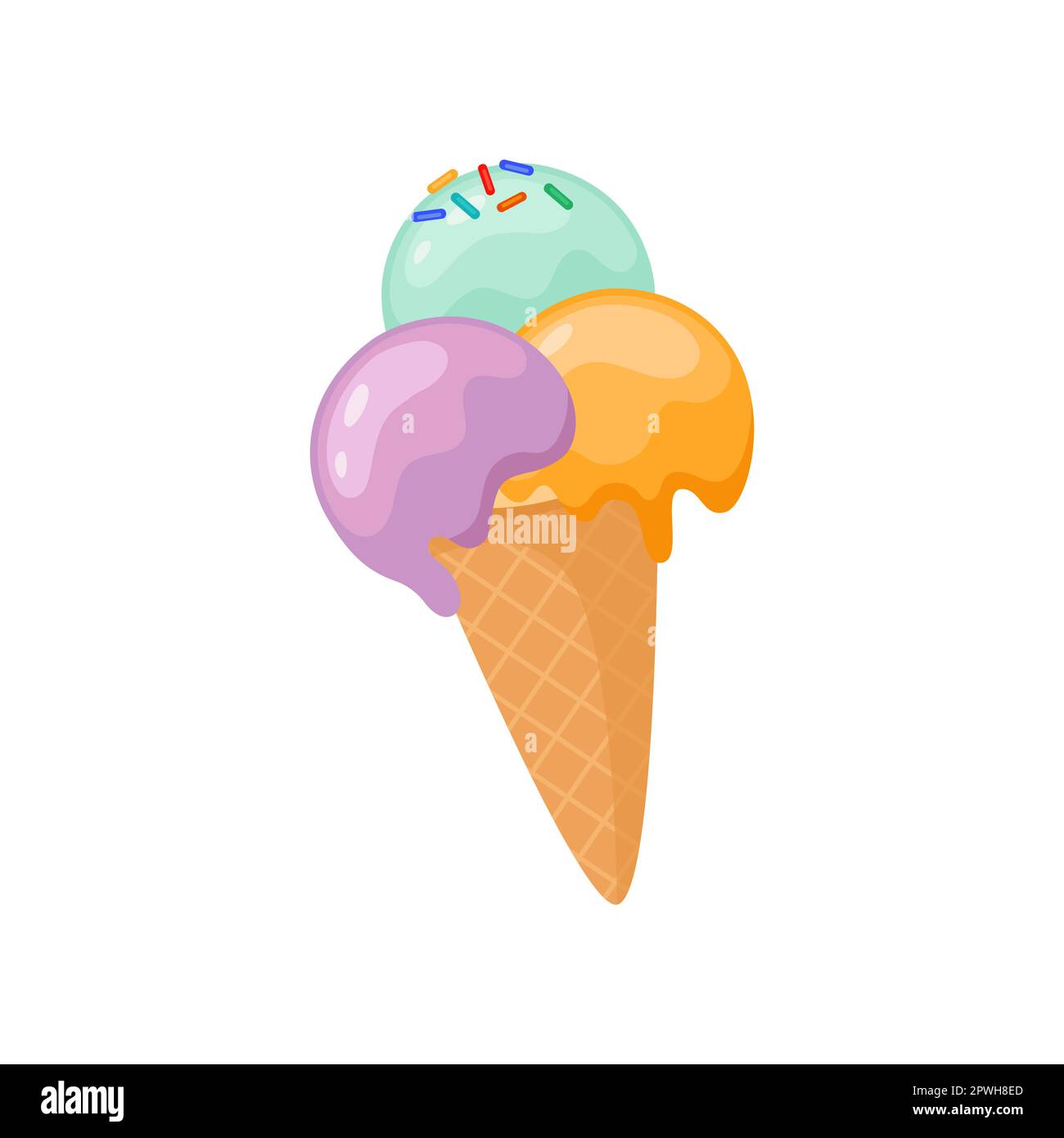 Celebration or party ice cream vector illustration Stock Vector Image ...