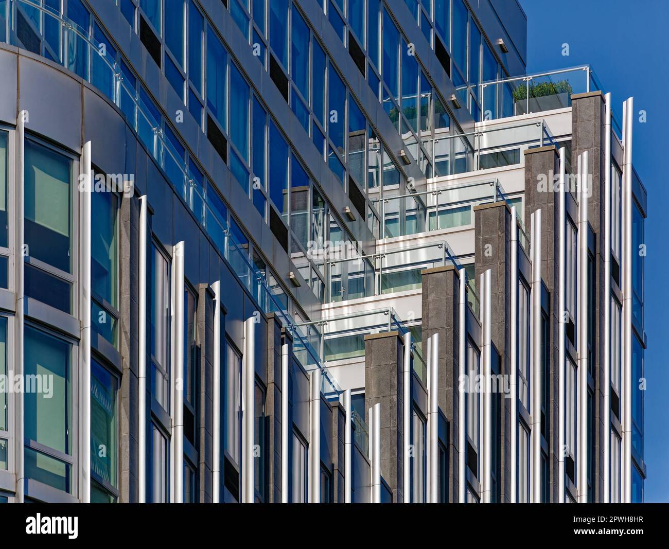 The glassy curves and stepped terraces of 212 West 72nd Street, aka ...