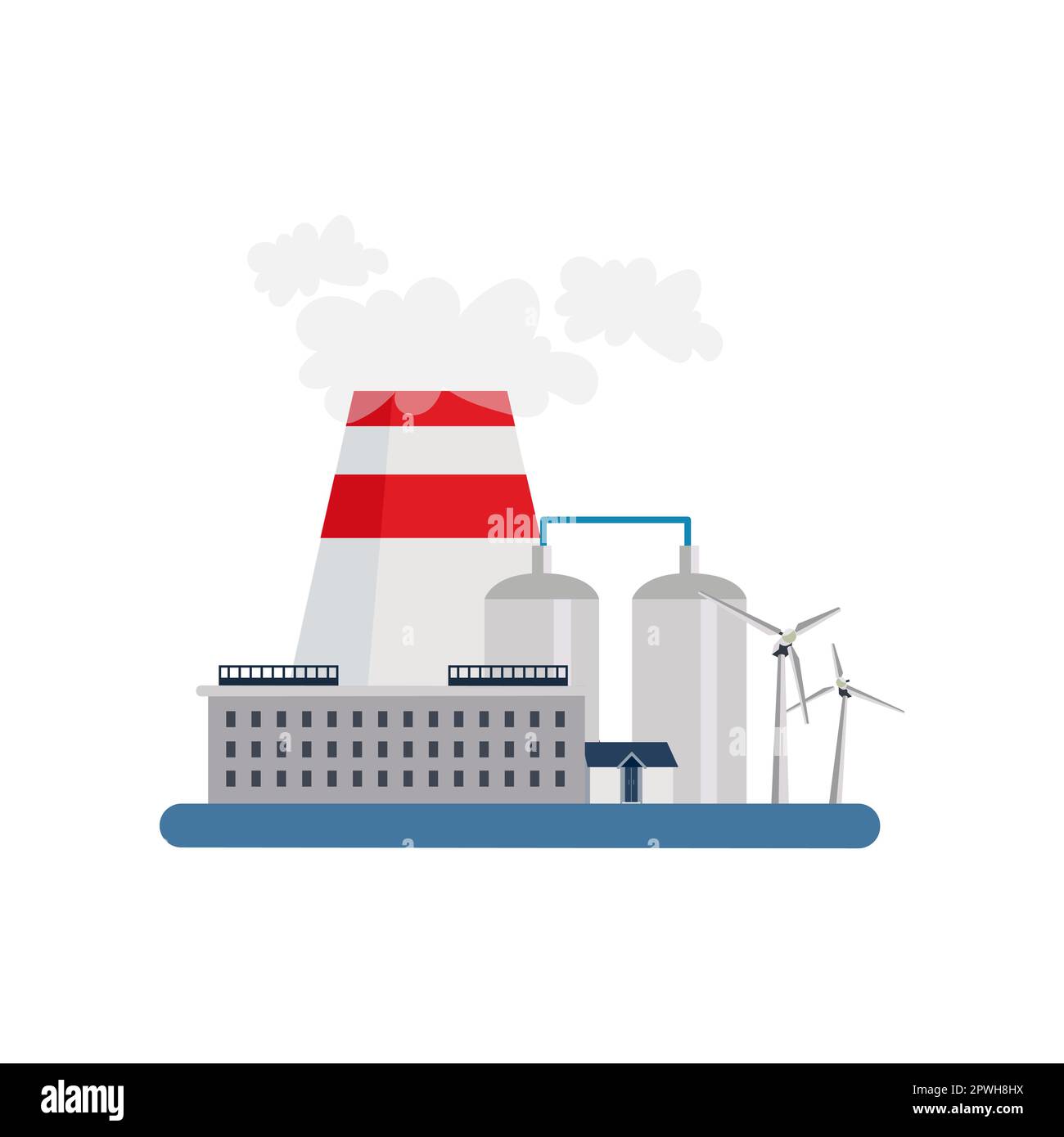 Energy factory vector illustration Stock Vector Image & Art - Alamy