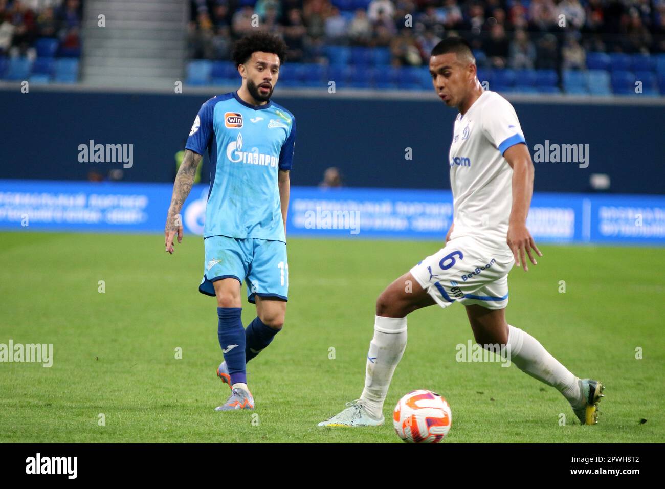 Saint Petersburg, Russia, 22 April 2023: Football. Russian Premier ...