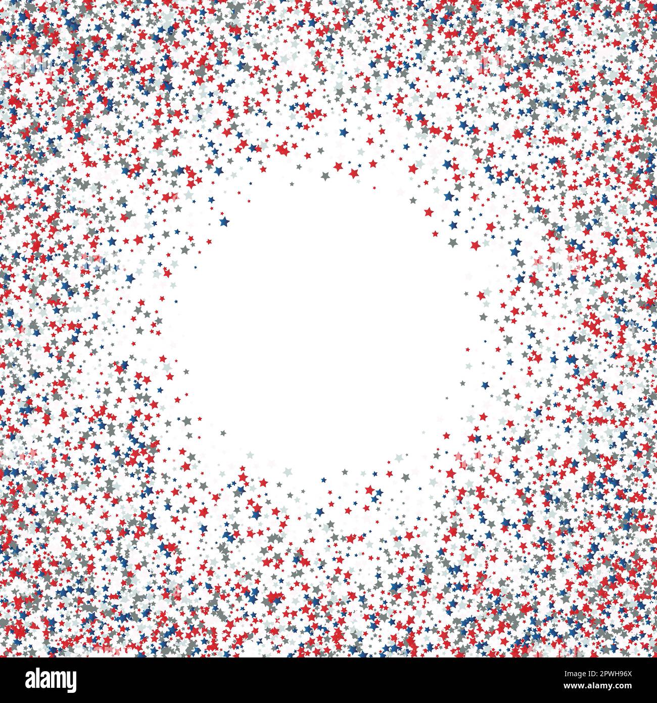 4th July Independence Day themed background with starry border Stock ...