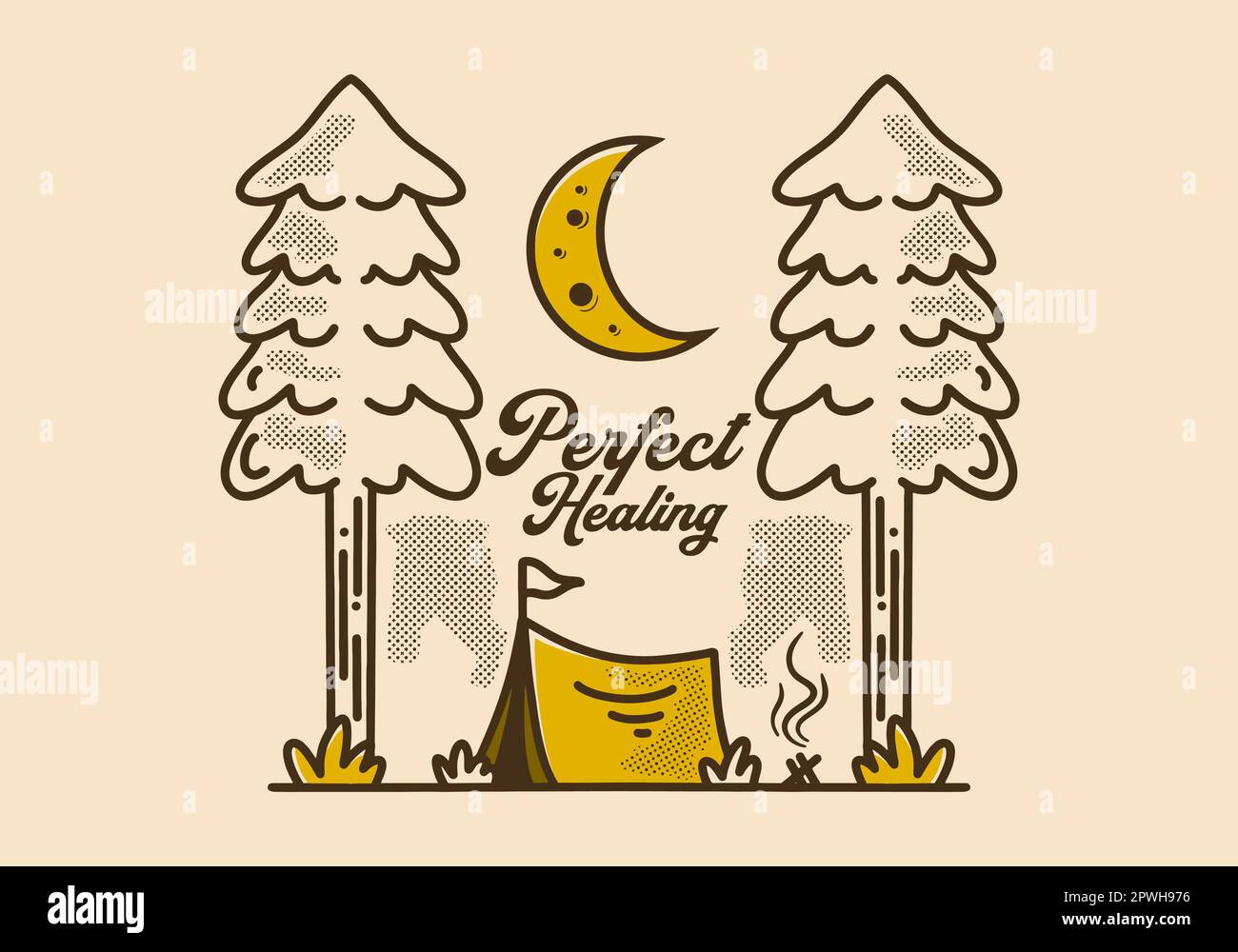 Drawing tent vintage Stock Vector Images - Alamy