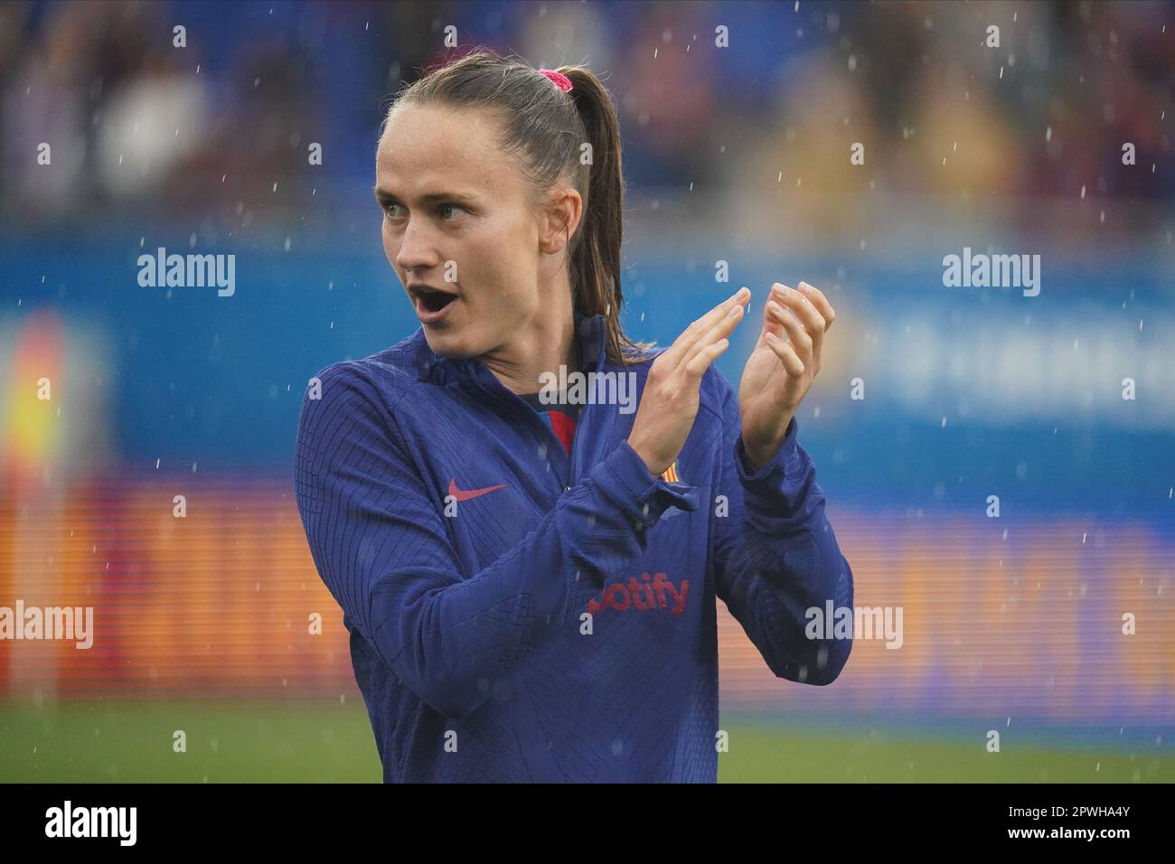 Caroline Graham Hansen of FC Barcelona celebrate the victory in the ...