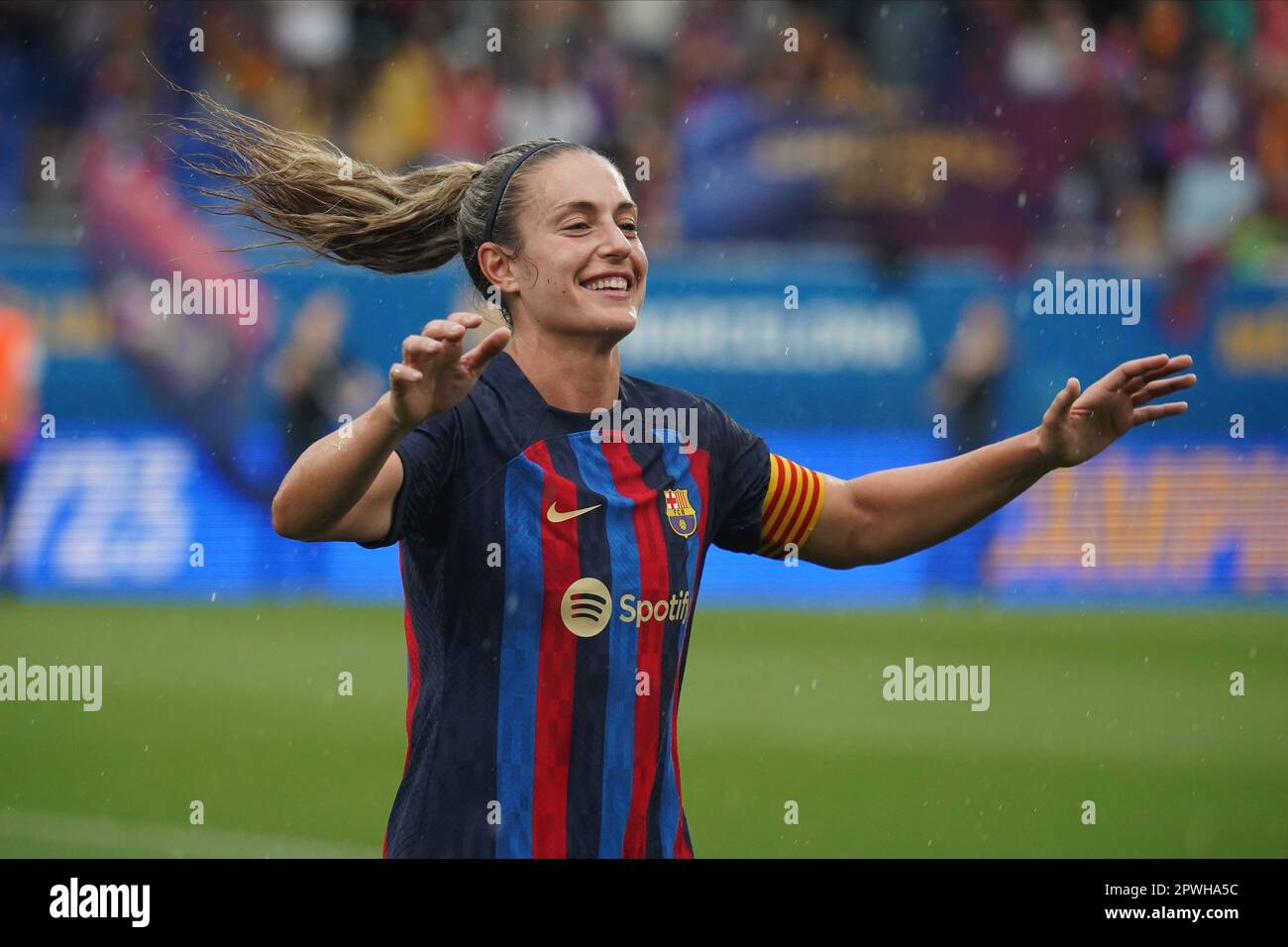 Alexia Putellas of FC Barcelona celebrate the victory in the Spanish ...
