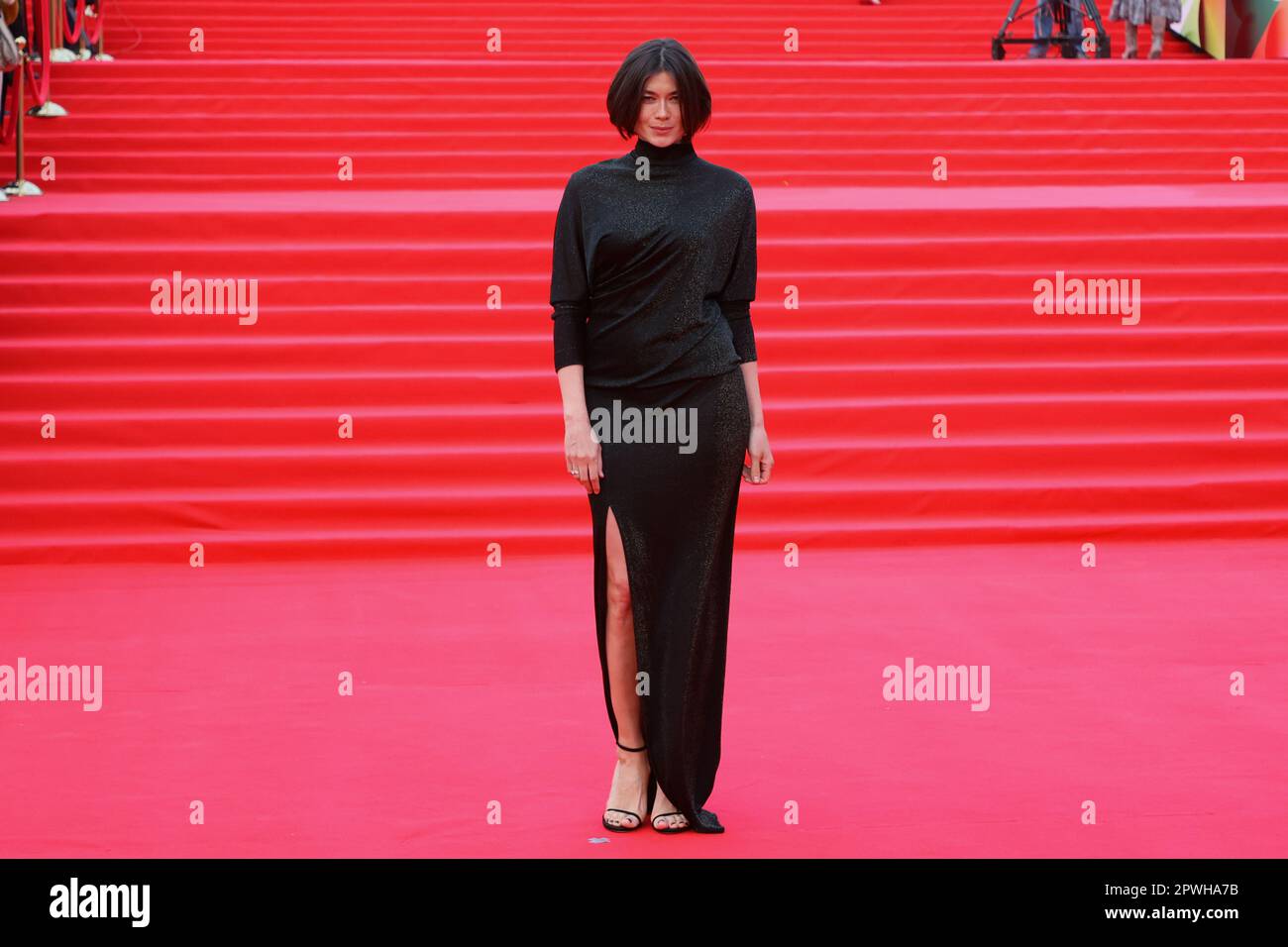 21.04.2023. Russia. Moscow. Actress Victoria Solovyova on the red ...